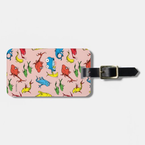 Dr. Seuss | One Fish Two Fish Pattern Luggage Tag | Zazzle