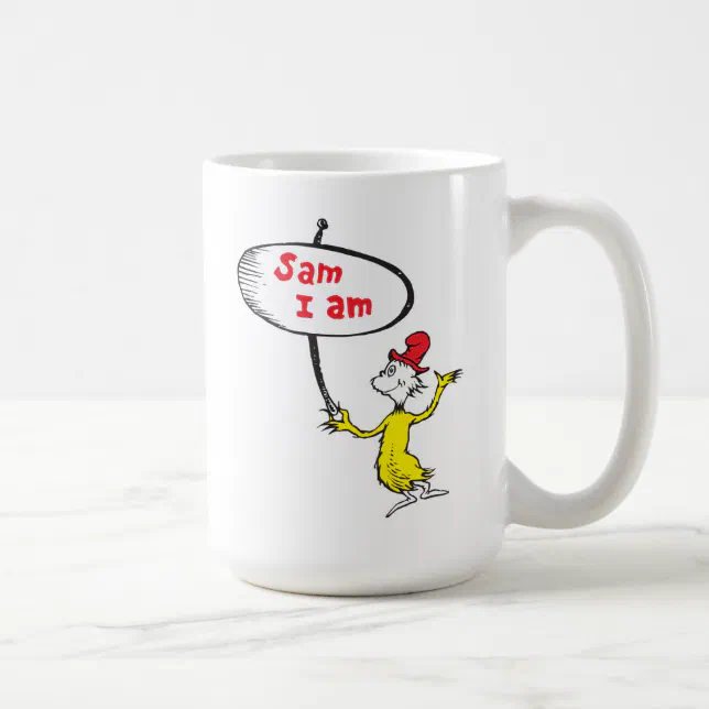 Dr. Seuss | Sam-I-Am Holding Sign Coffee Mug | Zazzle