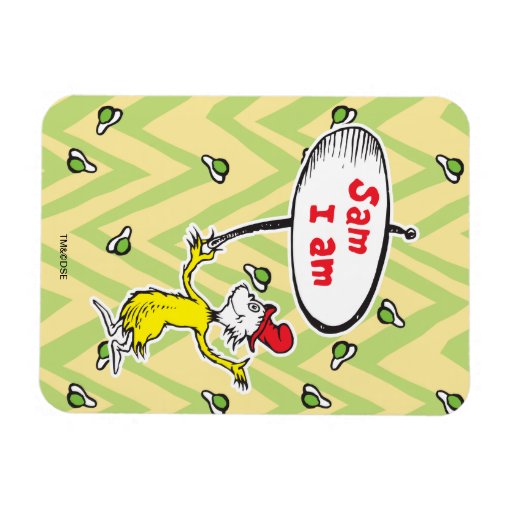 Dr. Seuss | Sam-I-Am Holding Sign Magnet | Zazzle