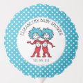 Dr. Seuss Thing One Thing Two | Twins Baby Shower Balloon | Zazzle