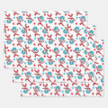Dr. Seuss Thing One Thing Two | Twins Baby Shower Wrapping Paper Sheets ...