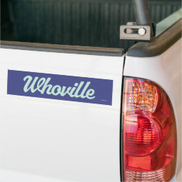 Dr. Seuss | Who-ville Script Logo Bumper Sticker | Zazzle