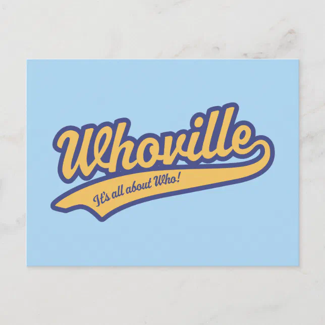 Dr. Seuss | Whoville - It's All About Who! Postcard | Zazzle