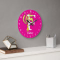 Dr. Seuss's ABC: Letter F - White | Add Your Name Large Clock | Zazzle