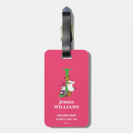 Dr. Seuss's ABC: Letter J - White | Add Your Name Luggage Tag | Zazzle