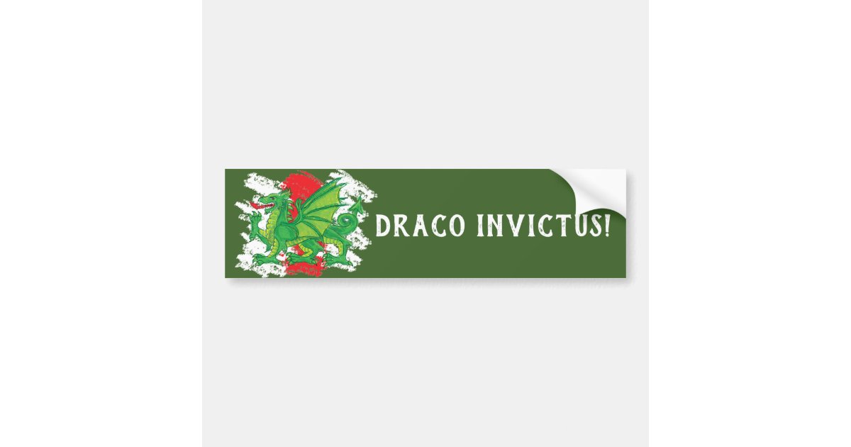 Draco Invictus Bumper Sticker | Zazzle