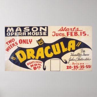 Dracula by Hamilton Deane Poster | Zazzle