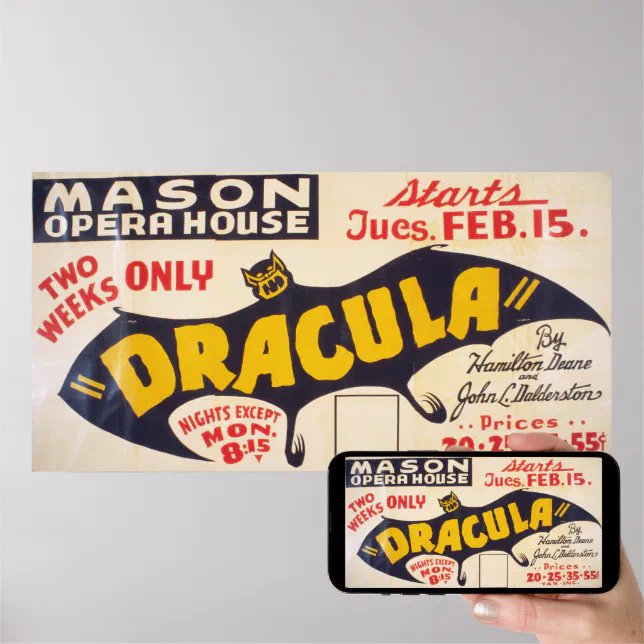 Dracula by Hamilton Deane Poster | Zazzle