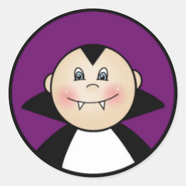 Dracula Classic Round Sticker | Zazzle