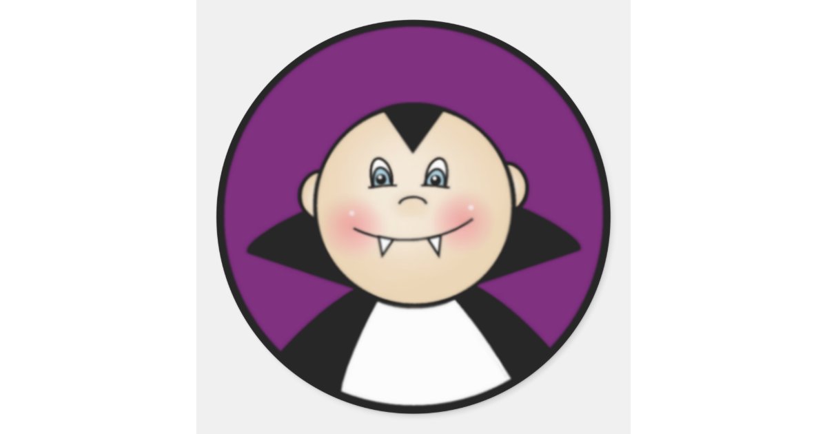 Dracula Classic Round Sticker | Zazzle
