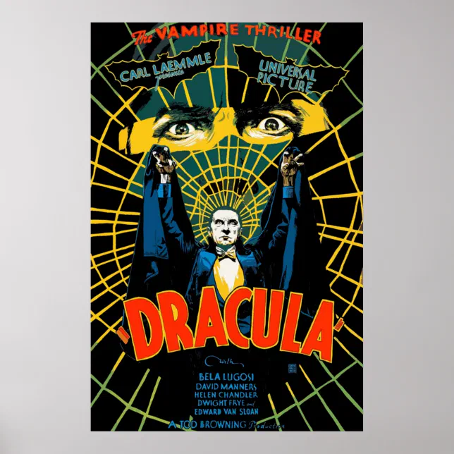 Dracula Retro Poster | Zazzle
