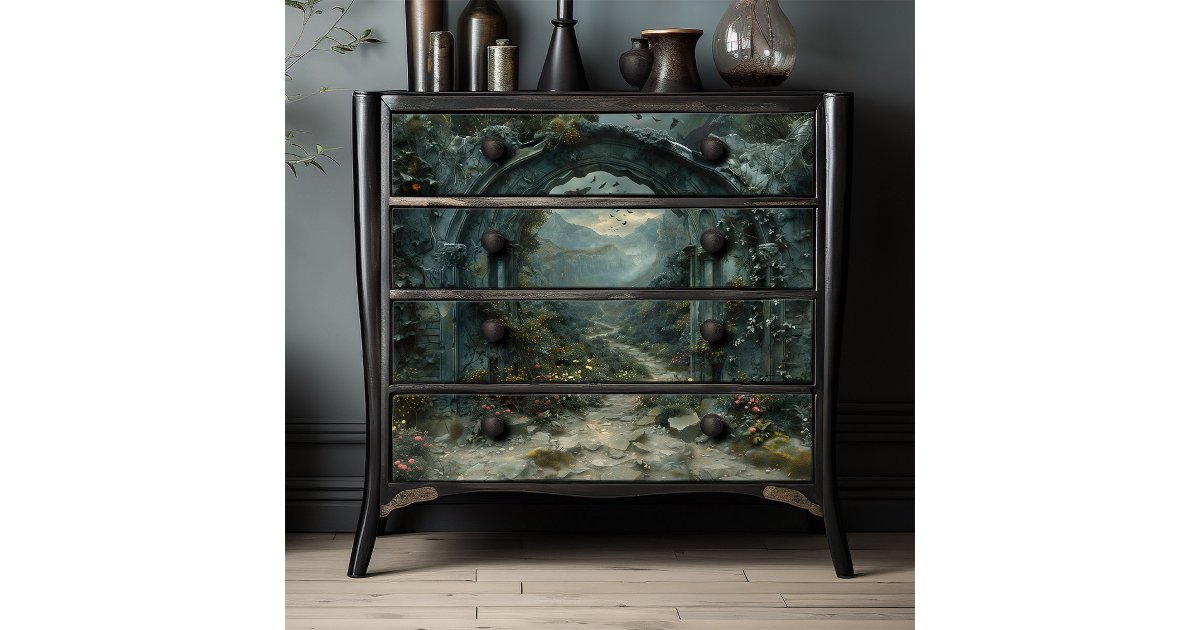 Dracula's Mysterious Castle Gothic Tissue Paper | Zazzle