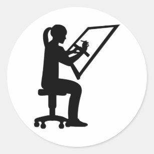 Drafting Stickers | Zazzle