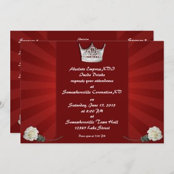Drag Queen Custom Coronation Invitations | Zazzle