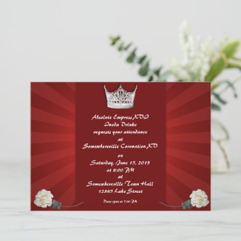 Drag Queen Custom Coronation Invitations | Zazzle