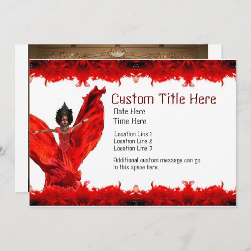 Drag Queen Custom Par ty Invites | Zazzle