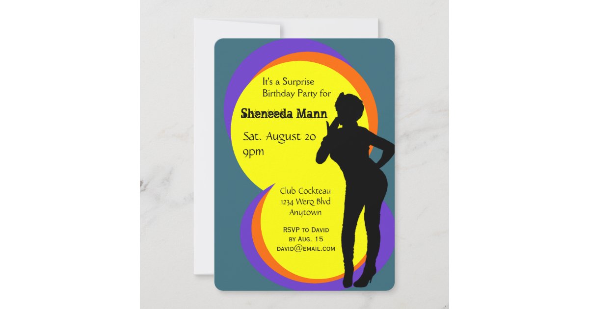 Drag Queen Surprise Party Invitations | Zazzle