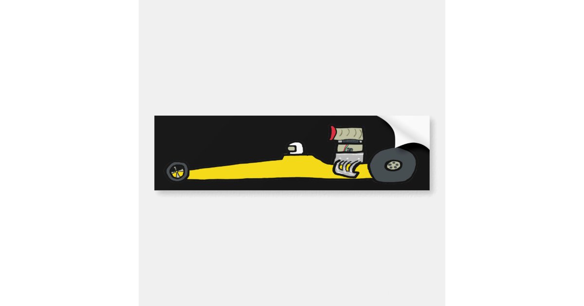 Drag Racing Bumper Sticker | Zazzle