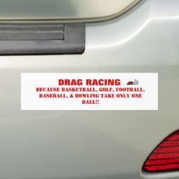 drag racing bumper sticker | Zazzle