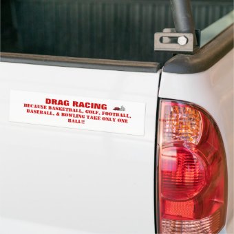 drag racing bumper sticker | Zazzle