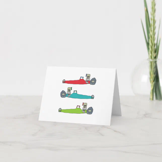 Drag Racing Card | Zazzle