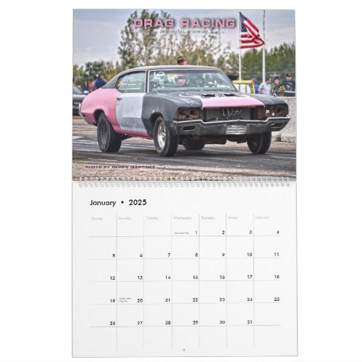 Drag Racing in Douglas, Wyoming Calendar | Zazzle