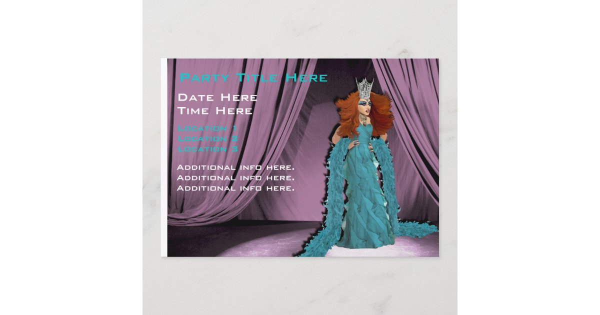 Drag Show Invitations | Zazzle.com