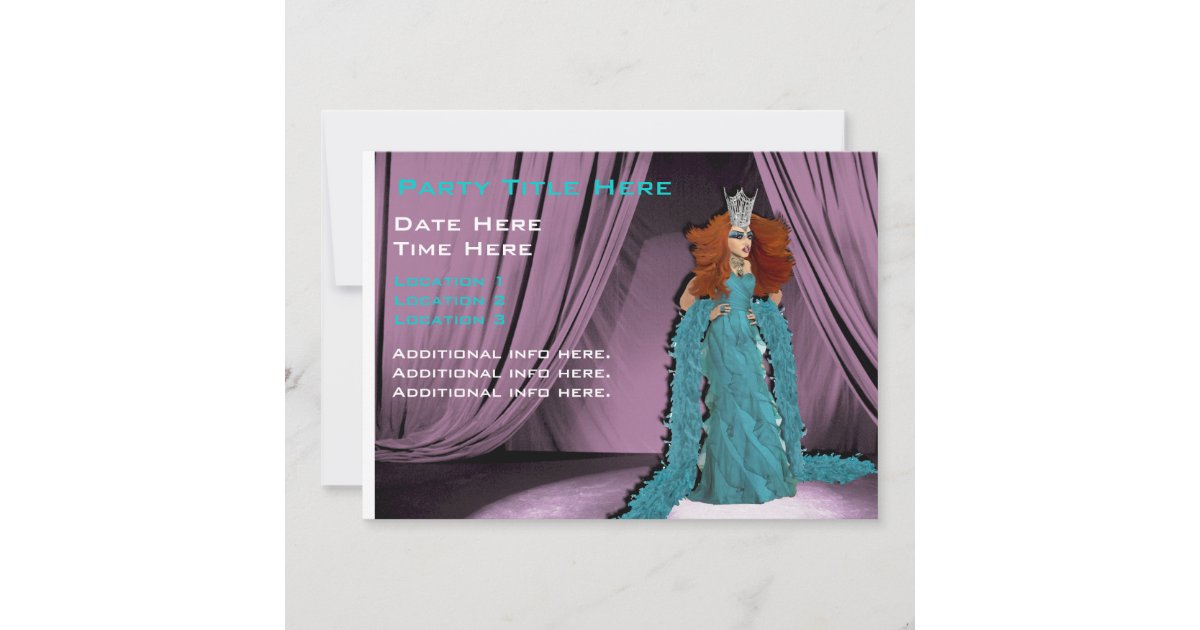 Drag Show Invitations | Zazzle
