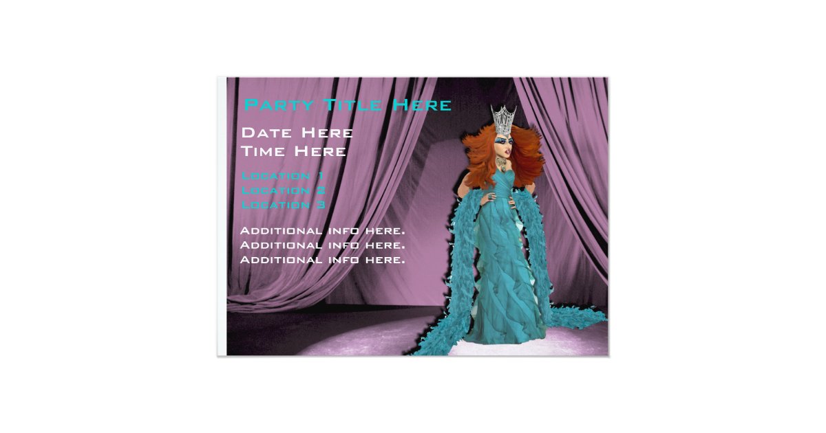 Drag Show Invitations | Zazzle.com