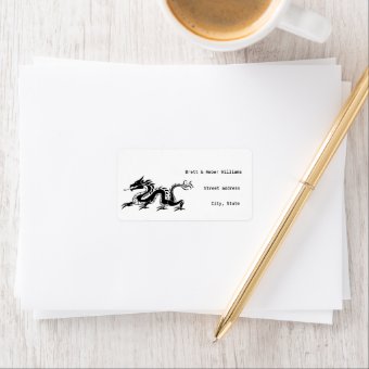 Dragon address labels | Zazzle