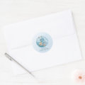 Dragon Aquamarine Astroid Boy Baby Registry Busine Classic Round ...
