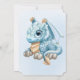 Dragon Aquamarine Astroid Boy Baby Shower Invitation | Zazzle