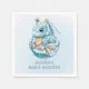 Dragon Aquamarine Astroid Boy Baby Shower Napkins | Zazzle
