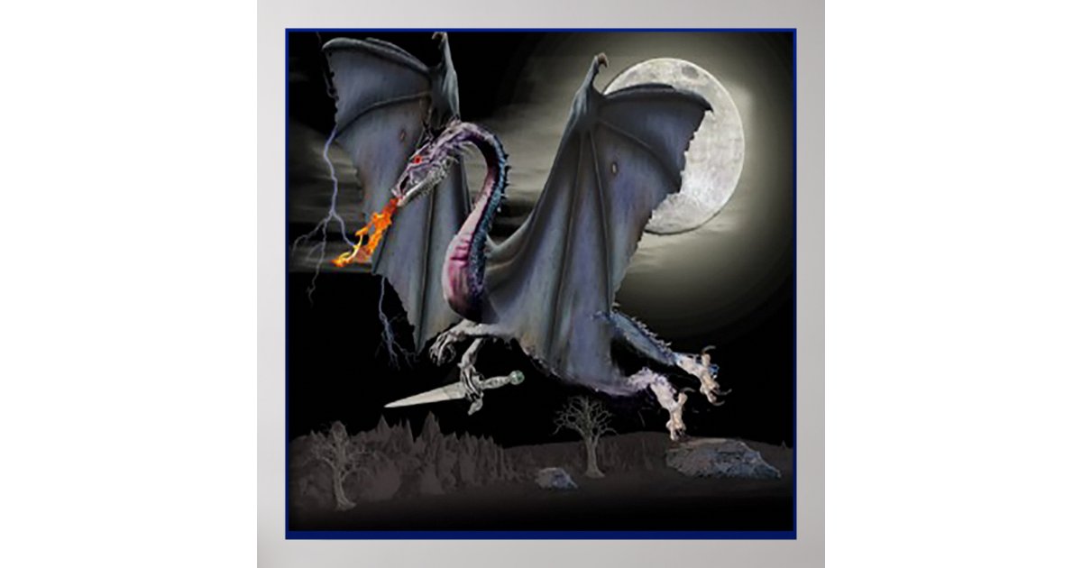 Dragon art poster | Zazzle