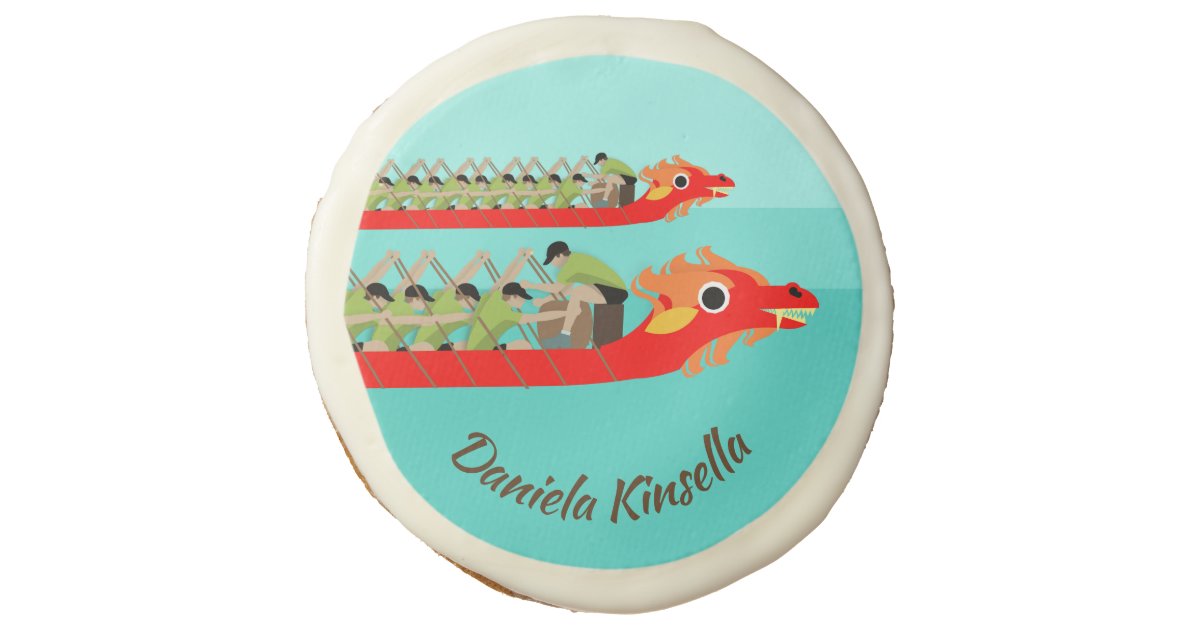 Dragon Boat Racing Sugar Cookie | Zazzle
