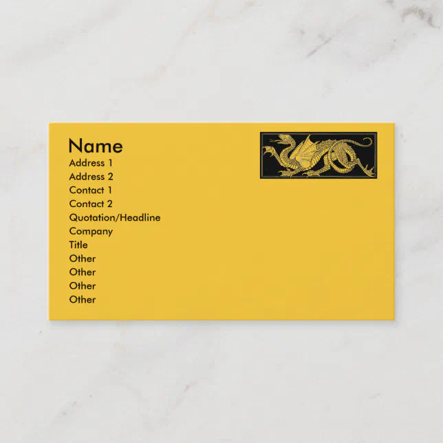 Dragon Business Card | Zazzle