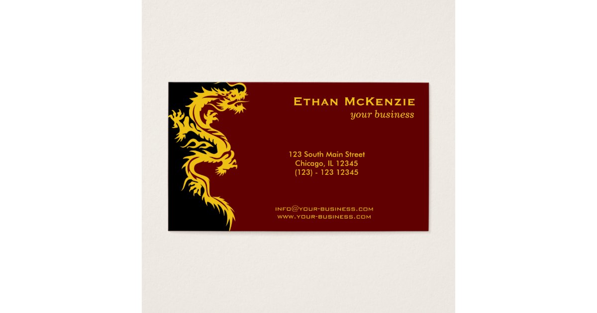 Dragon Business Card | Zazzle.com