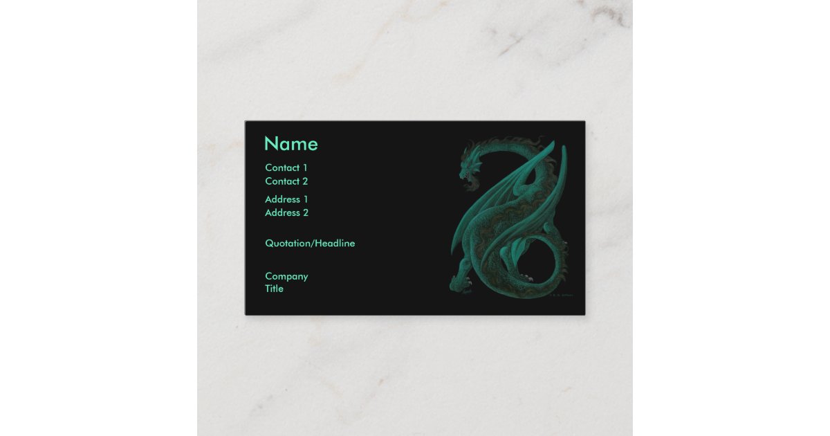 Dragon Business Card | Zazzle