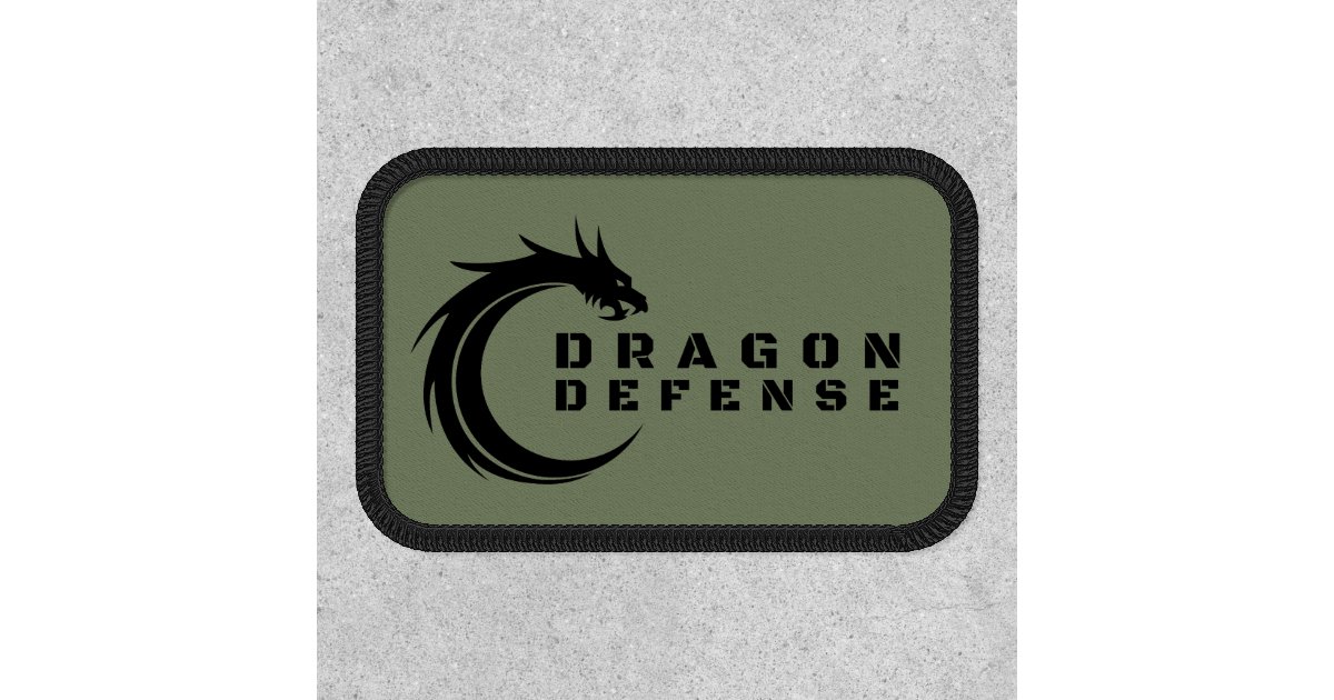 Dragon Defense | Alt Logo Morale Patch | Zazzle