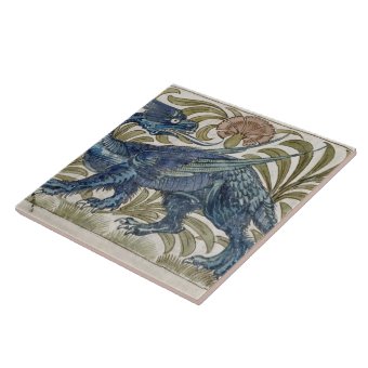 'Dragon' design for a tile (w/c on paper) | Zazzle