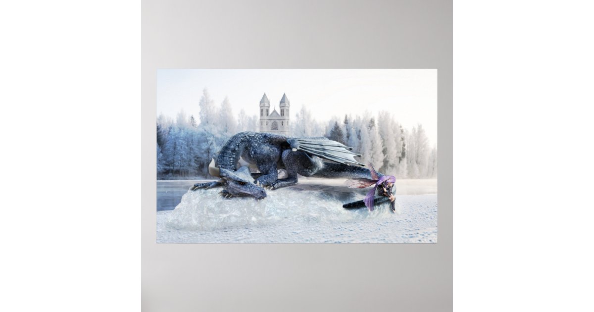 Dragon fantasy art Poster | Zazzle