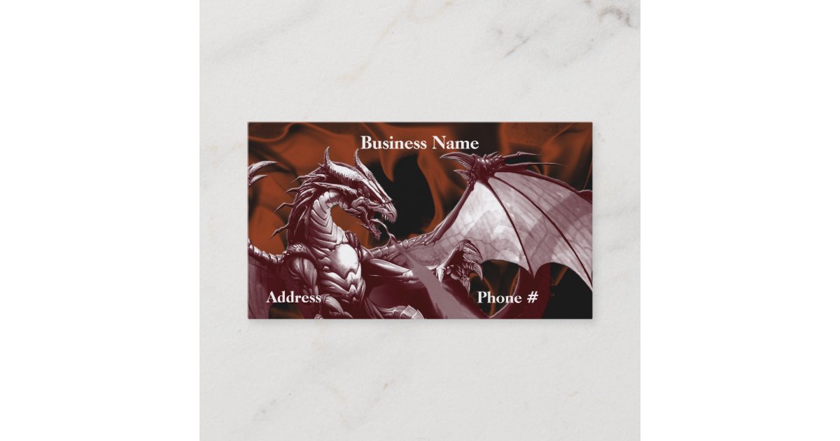 Dragon Fantasy Business Cards | Zazzle