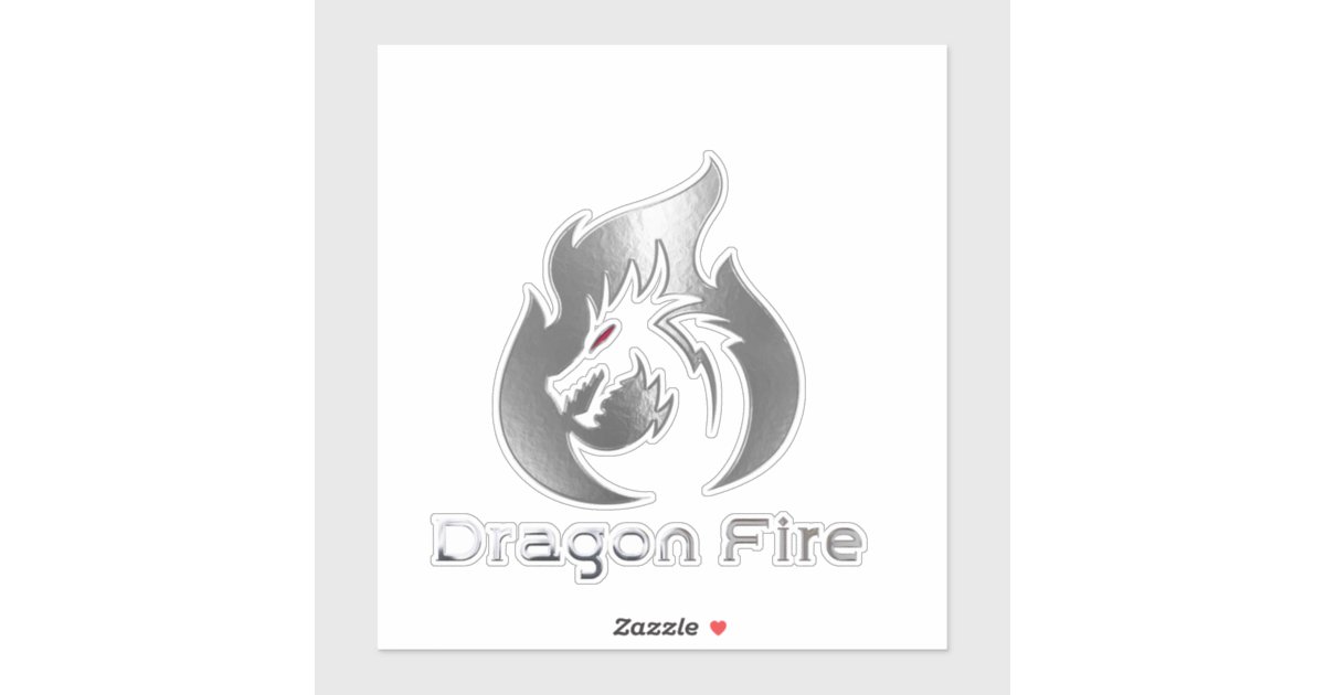 Dragon Fire Sticker | Zazzle