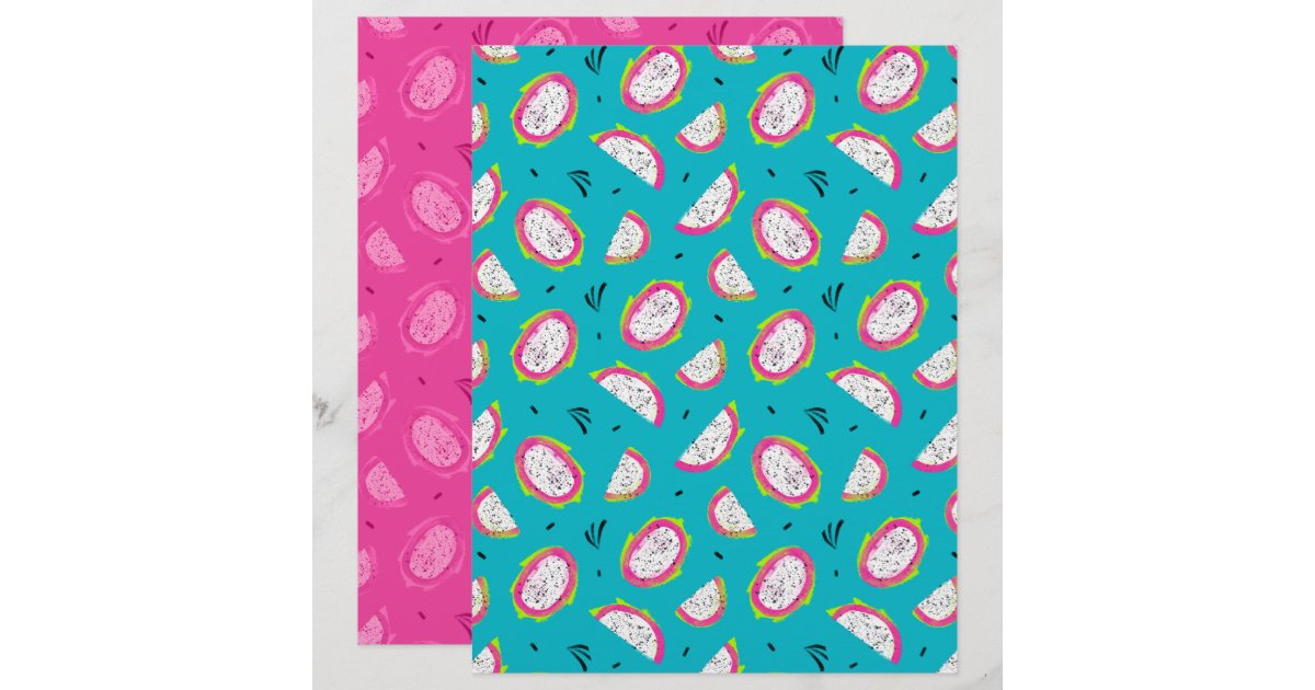 Dragon Fruit Paper Sheet | Zazzle