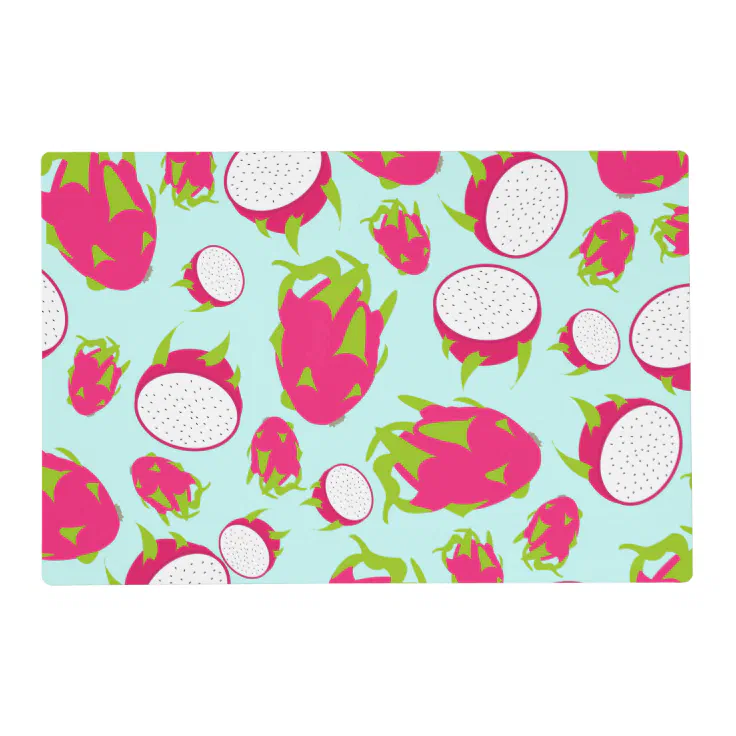 Dragon Fruit Pattern Placemat | Zazzle