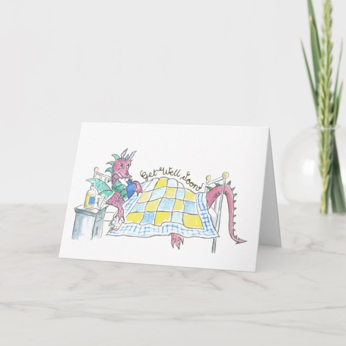 Dragon Get Well Card | Zazzle.com