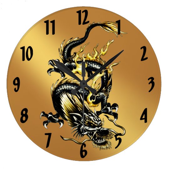 Dragon Large Clock | Zazzle.com