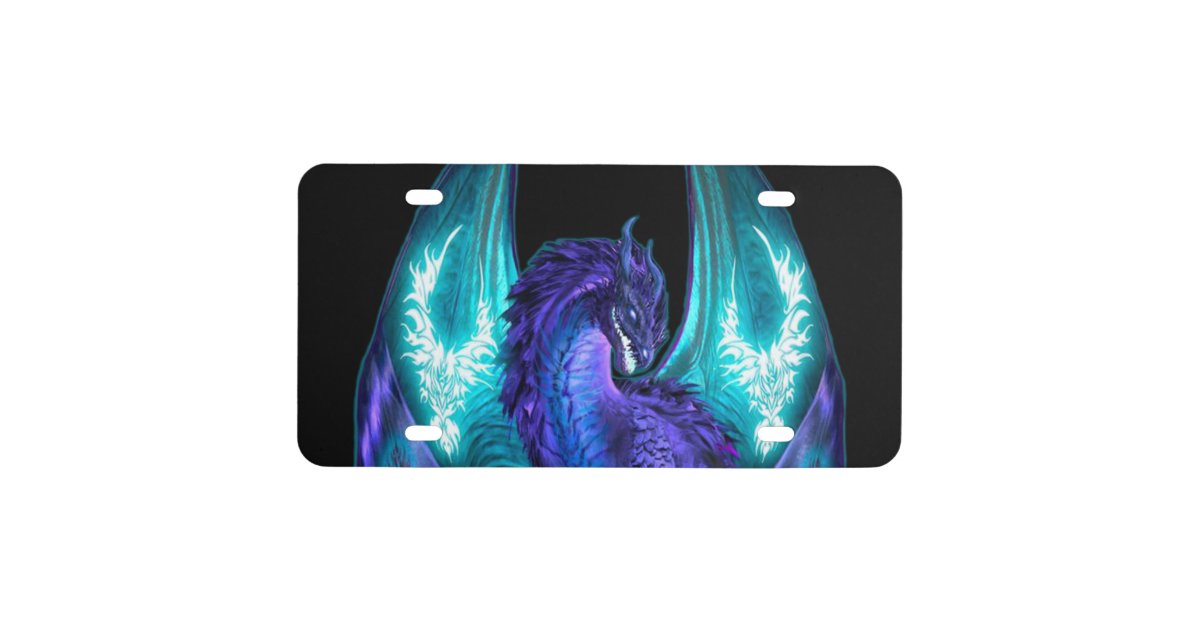 Dragon License Plate | Zazzle