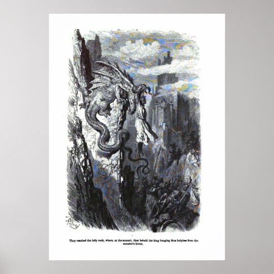 Dragon Myth Poster Gustave Dore | Zazzle.com