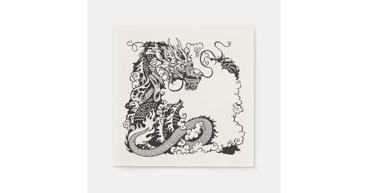 dragon paper napkins | Zazzle
